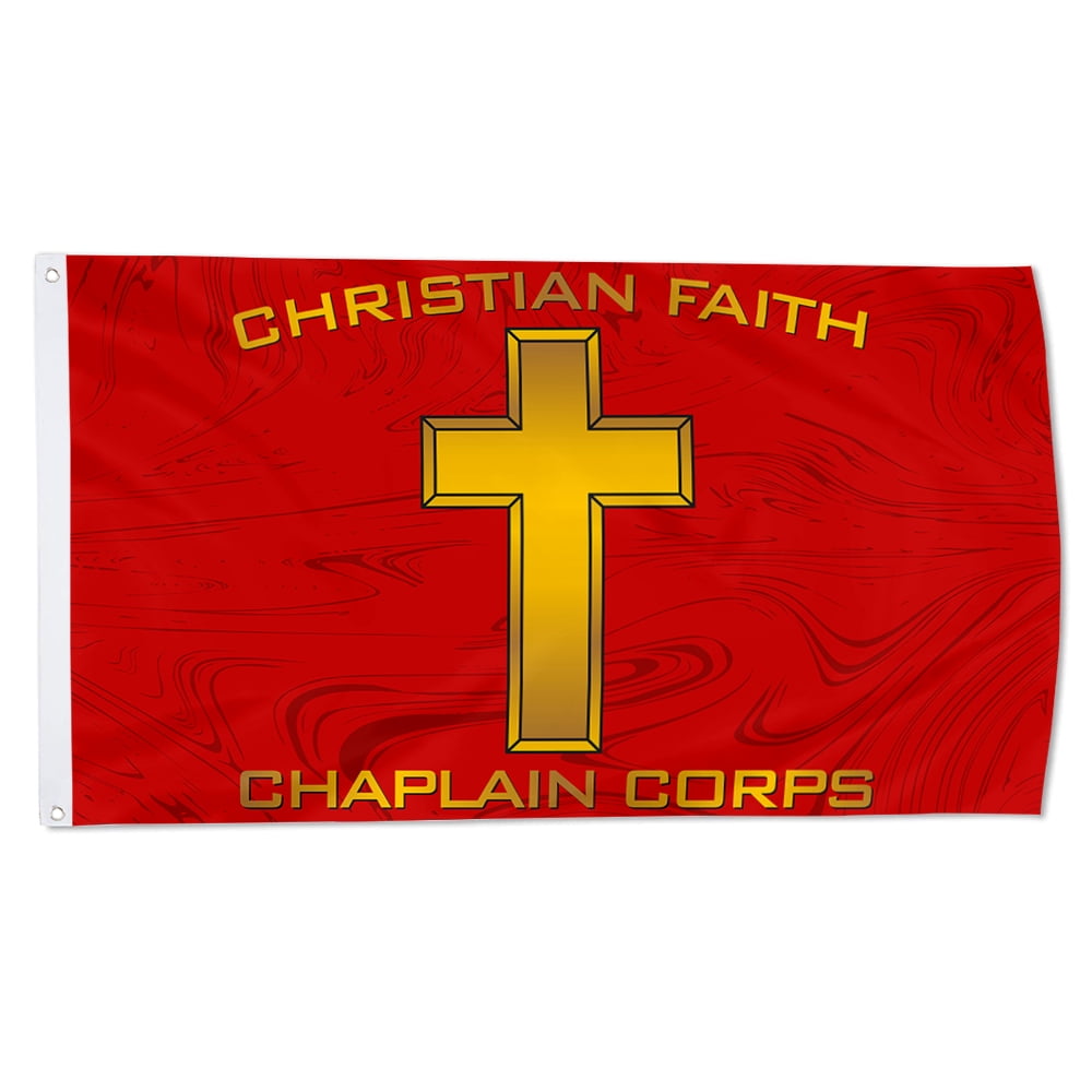Cayyon Chaplain Corps Christian Faith Flag 3x5Feet Military Banner with ...