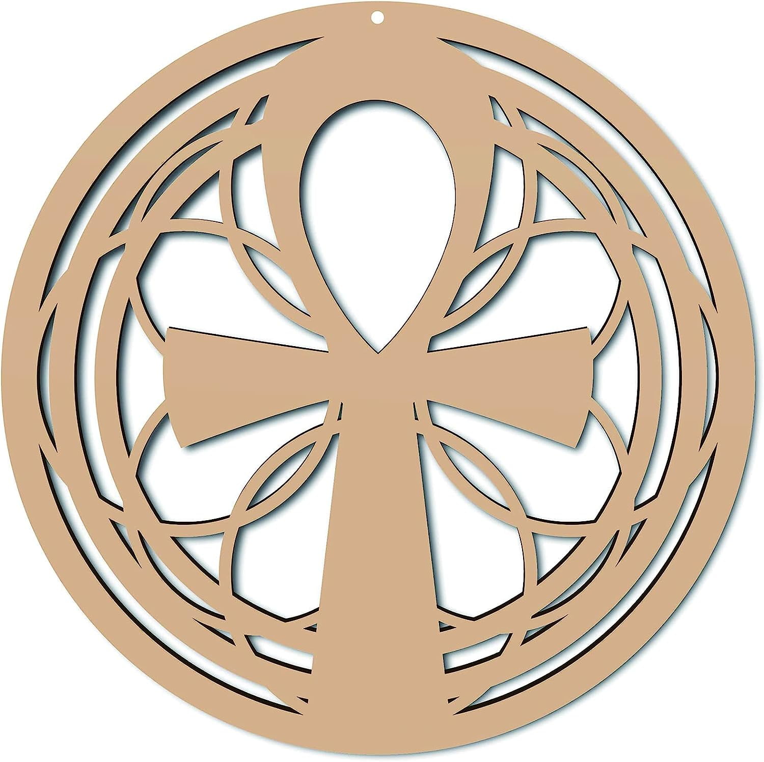 12inch Ancient Ankh Egyptian Wooden Wall Art Crystal Grid Sacred ...