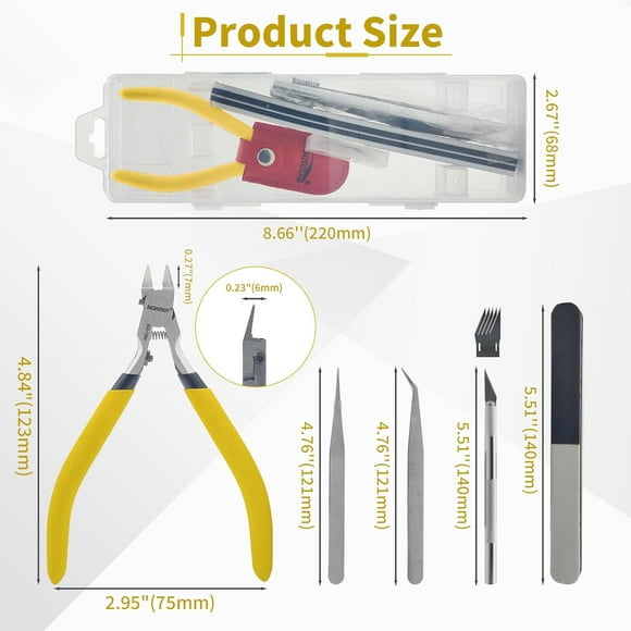 Plastic Model Nippers for Hobbyists and DIY Home Improvement Tools