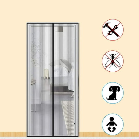 Zalava Fly Screen Door, Magnetic Insect Door Screen, Mesh Curtain for ...