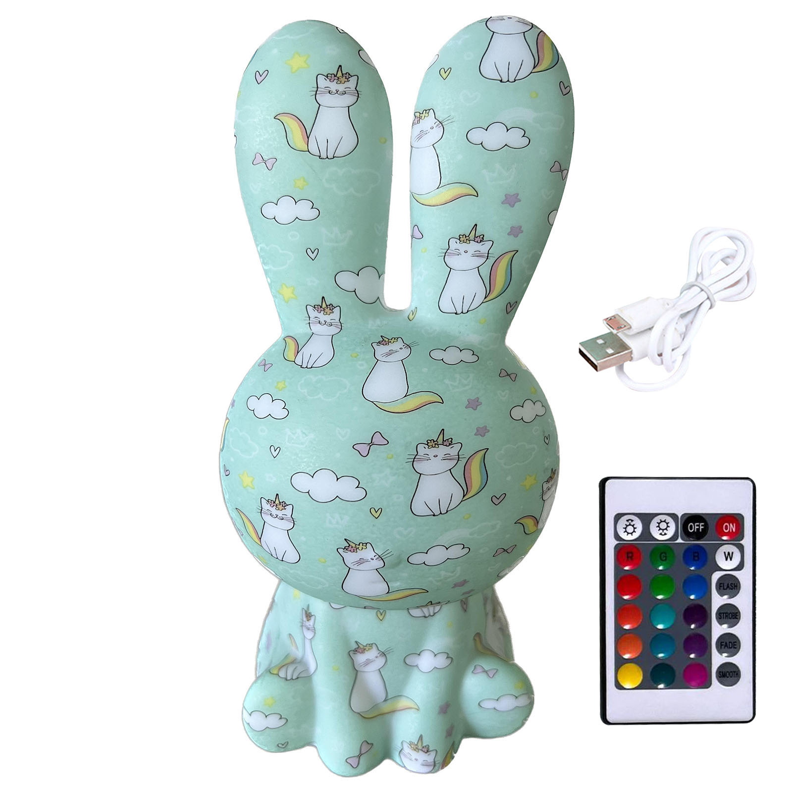 Lomubue LED Rabbit Light Creative Shape Adorable Appearance Lighting ...