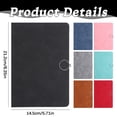 1 Pc Aesthetic Faux Leather Journal Notebook A5, 5.8"x8.3" Lined ...
