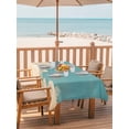 Blue Sky Clouds Outdoor Rectangle Tablecloth with Umbrella Hole 60"x102 ...