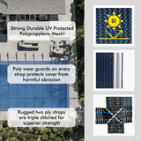 Super Mesh- Safety Pool Cover for In-Ground Pools 18x36 CES, 5 YR ...