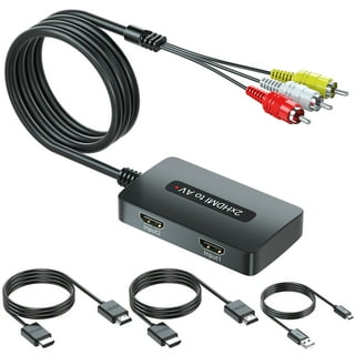 HDMI Male to 3 RCA HDMI to AV Converter HDMI to Video Audio Adapter - Walmart.com