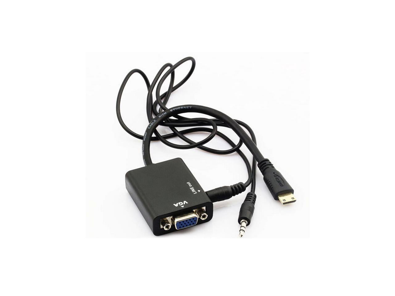 Mini HDMI to VGA with Audio Mini HDMI to VGA Converter Adapter with ...
