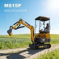 MMS 1.5 Ton Mini Excavator 13.5HP B&S EPA Gas Engine, Swing Boom ...