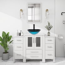 Eclife 48" Single Bathroom Vanity Set Sink Combo with Faucet, Pop up ...