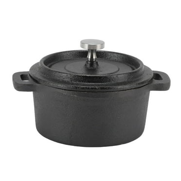 Rj Legend 8.5 Ounce Cast Iron Pot, Enameled Cast Iron Mini Pot, Round ...