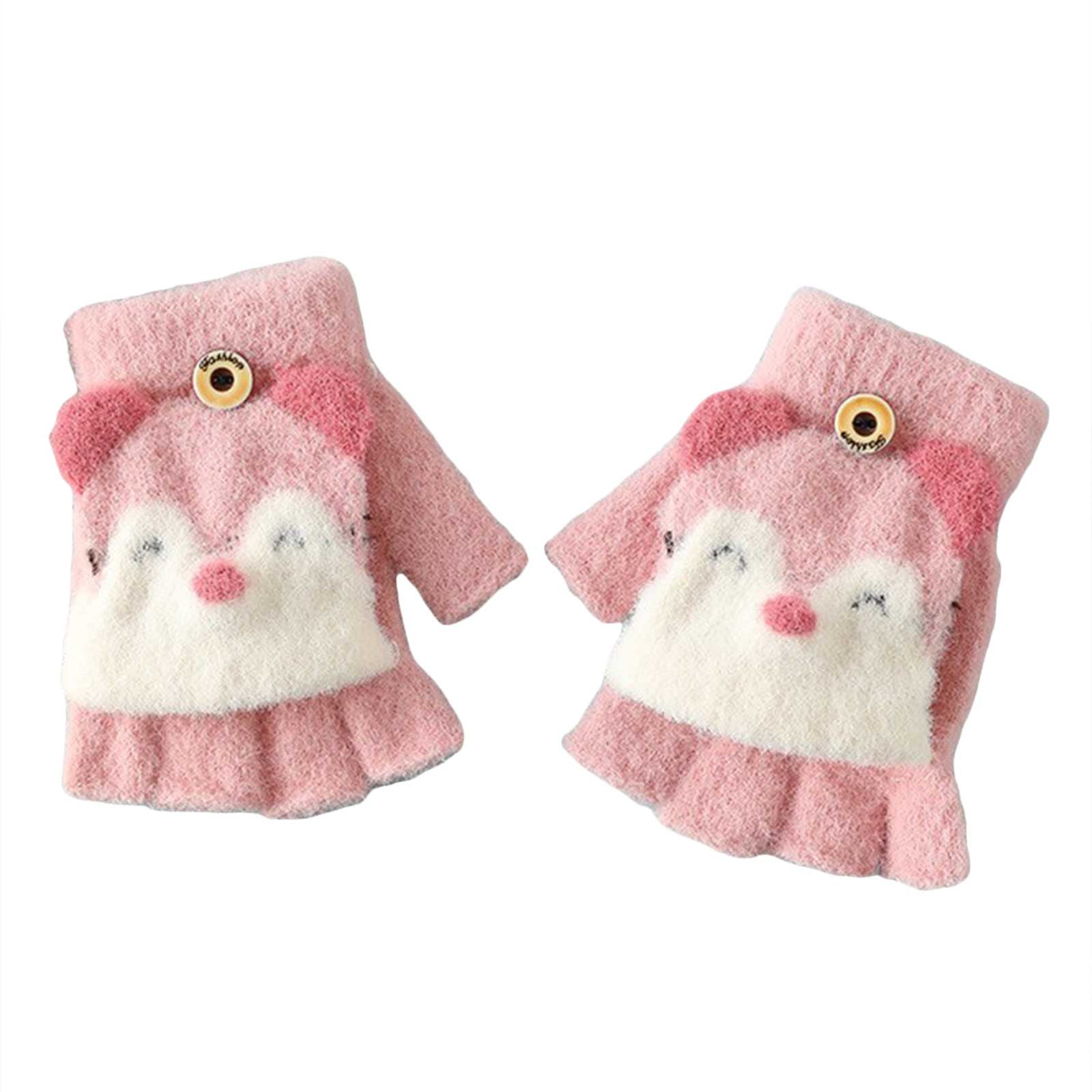 Click here for Lycaql Toddler Gloves Kid Winter Knit Gloves Stret... prices