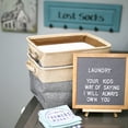Ezoware Large Canvas Fabric Tweed Storage Organizer Basket Bin Set Of