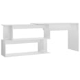 vidaXL Corner Desk Computer Desk Home Office Desk Workstation ...