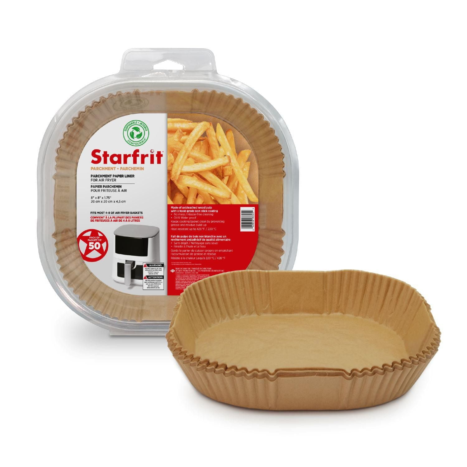 Click here for Starfrit Air Fryer Liners - 50pcs Disposable Parch... prices