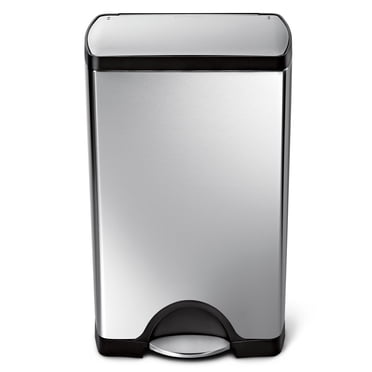 simplehuman 40 Liter / 10.6 Gallon Slim Touch-Bar Kitchen Trash Can ...