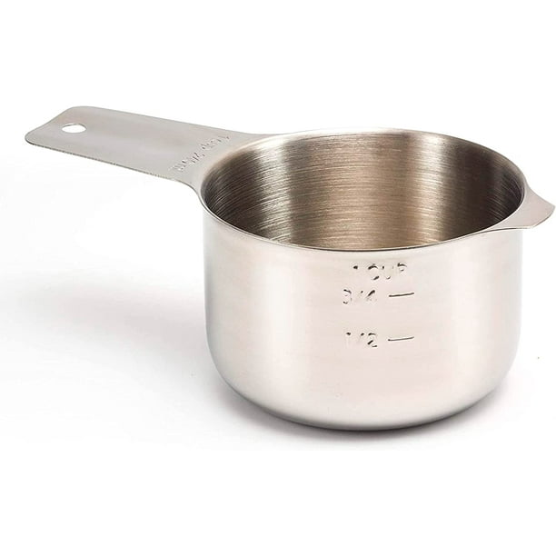 1 Cup Measuring Cup Stainless Steel Metal, Accurate, Engraved Markings ...