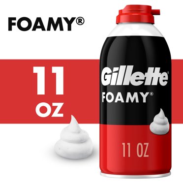 Gillette Foamy Shave Foam Regular 11 oz (Pack of 2) - Walmart.com