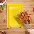Ageoie Plastic Fast Food Serving Tray, Colorful Rectangular Cafeteria ...