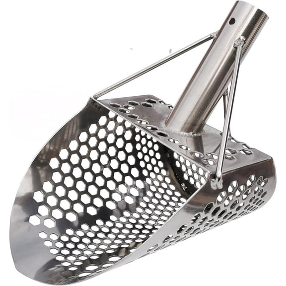 Dune Scoops Galvanized Metal Sand Scoop, Long Handle, Heavy Duty ...