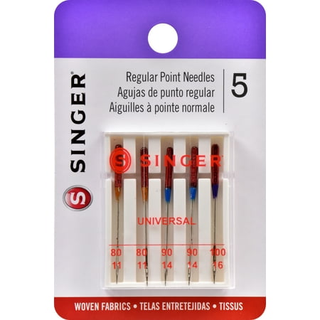 Universal Regular Point Machine Needles-Sizes 11/80 (2), 14/90 (2) & 16 ...