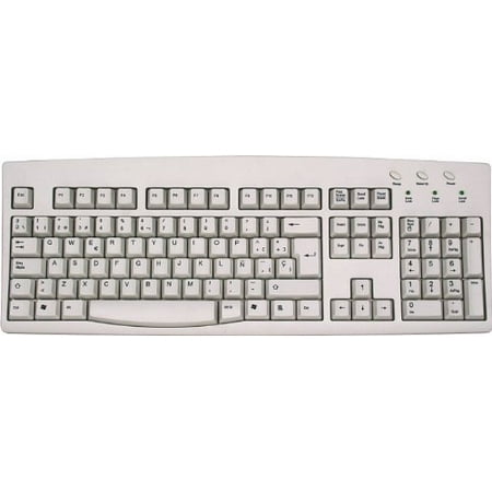 SimplyPlugo Italian USB Wired Computer Keyboard Ivory with Black ...