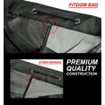 Fitdom XL Heavy Duty Sports Gear Bag, Nylon Mesh with Adjustable Strap ...