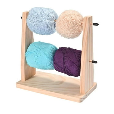 Crochet Yarn Holder Thread Rack Wood Multifunctional Portable String ...
