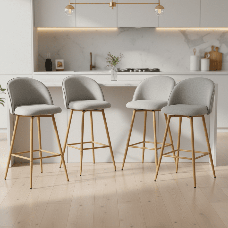 Click here for Homy Casa Modern Set Of 4 Swivel Bar Stool  Comfor... prices