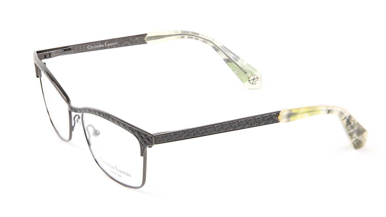 Christian LaCroix Metal Rim Eyeglass Frames CL3040 54mm Dark Silver ...