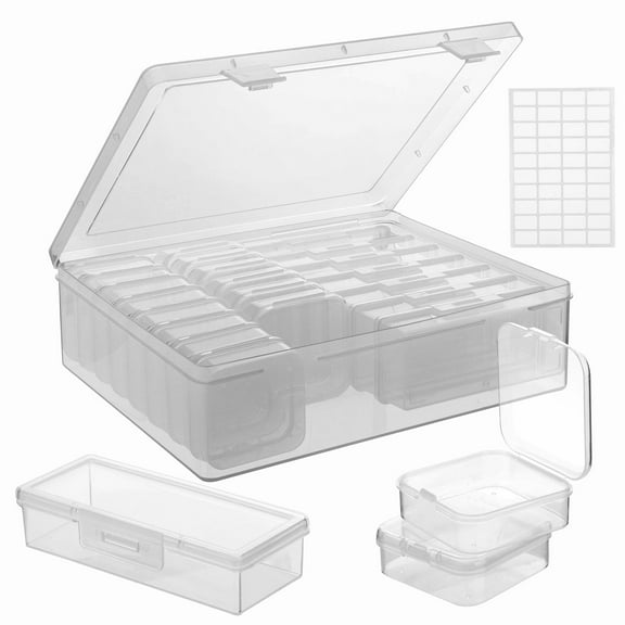 Bead Organizer Box, 31Pcs Small Beads Organizers and Storage Plastic ...