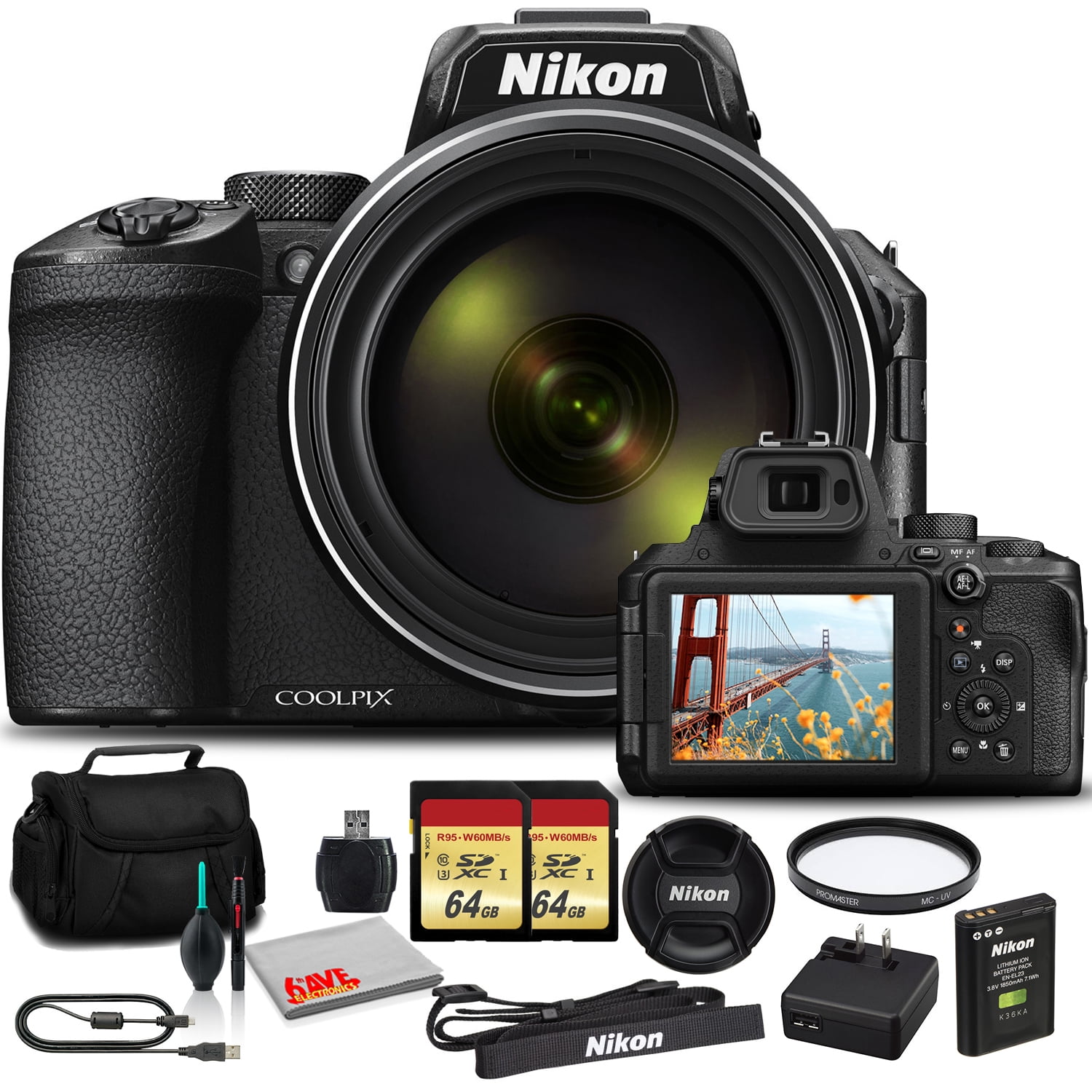 Nikon COOLPIX P950 Camera 26532 - Kit with 2x 64GB Memory ...