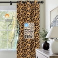 Black and Brown Leopard Print Blackout Curtains,Triple Weaved Fabric ...