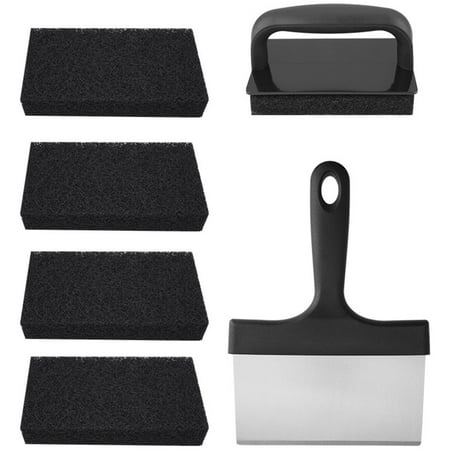 AMERTEER 6 Pcs Griddle Cleaning Kit Professional Flat Top Grill Cleaner ...