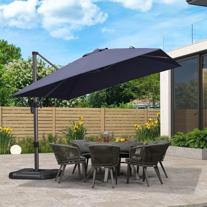 Click here for Purple Leaf 10x10 Ft Cantilever Umbrella Square Ou... prices