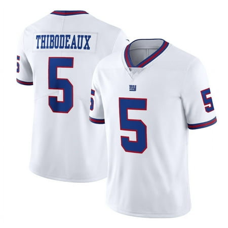 Men's New York Giants Football Jersey THIBODEAUX 5# JONES 8# Adult ...