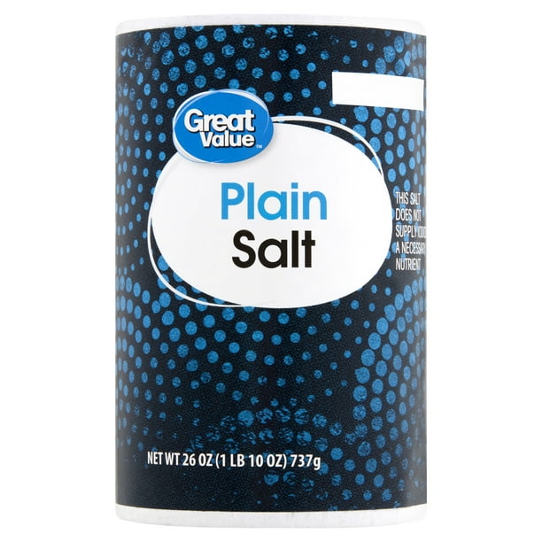 Great Value Plain Salt, 26 oz - Walmart.com