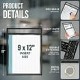 5 Pack Job Ticket Holders 9x12 - Work Order Plastic Sleeves for ...