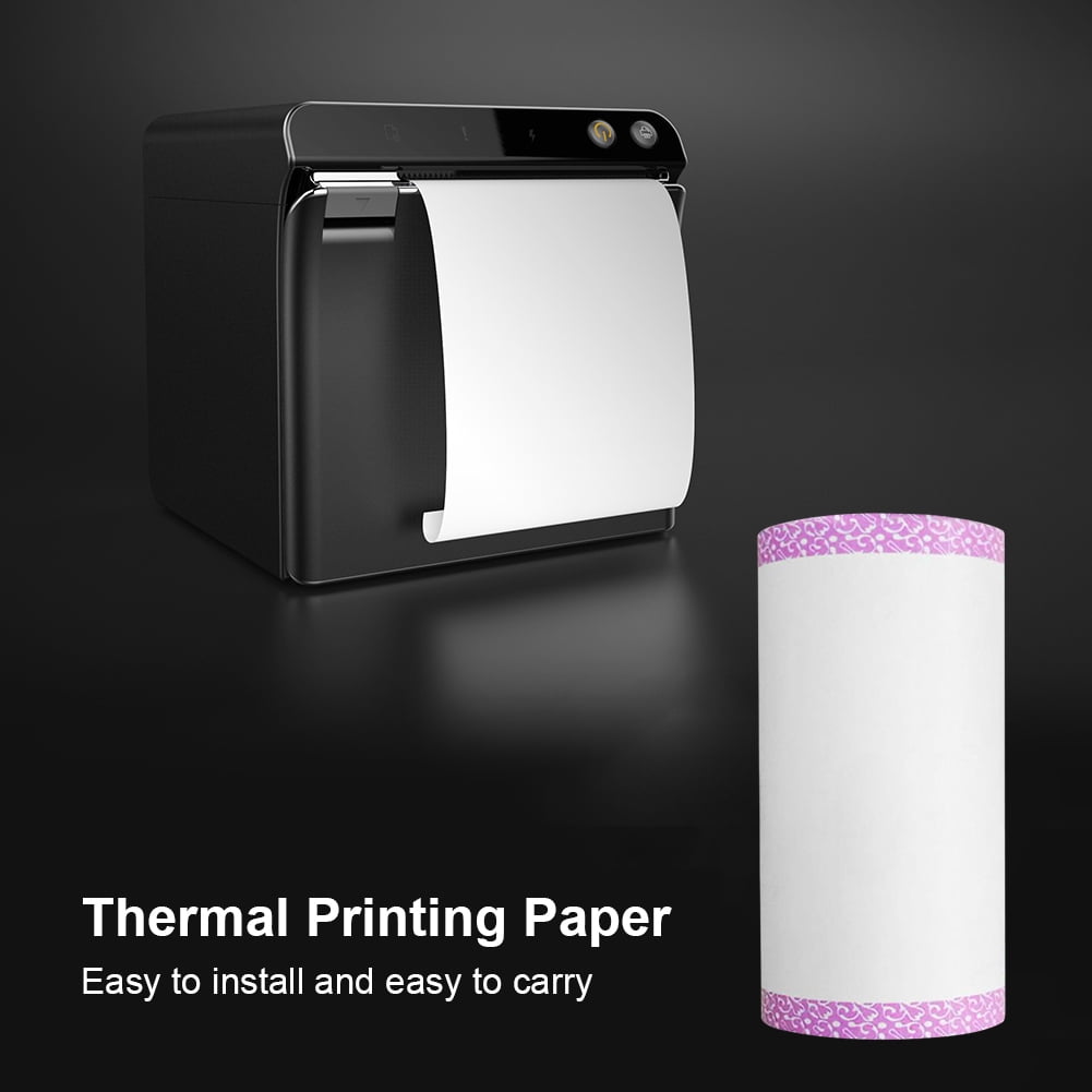 Self-Adhesive Printable Thermal Paper Rolls Portable Pocket Printer ...