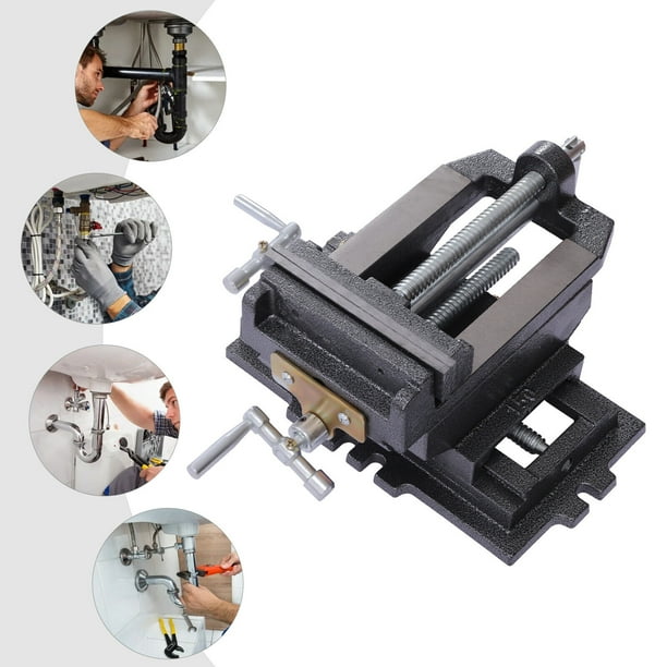 6" Cross Drill Press Vise Slide Metal Milling 2 Way X-Y Clamp Machine ...