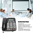 Desk Telephone With Caller ID And Large Buttons - Tilt Display Corded ...