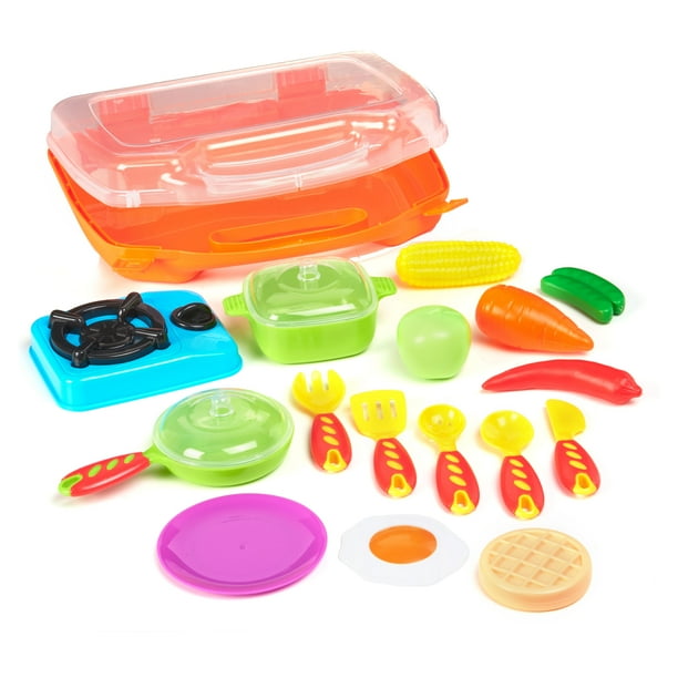 Kid Connection Kitchen Play Set, 19 Pieces, Play Cooking & Baking Toys ...