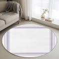 4ft Round Rug Minimalist Grid Area Rugs for Living Room Bedroom ...