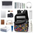 Colorful Chaotic Abstract Art Backpack Backpack Student Backpack ...