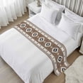 Aztec Bed Runner Cal King Size Southwest Wind Brown Bohemian Ethnic ...