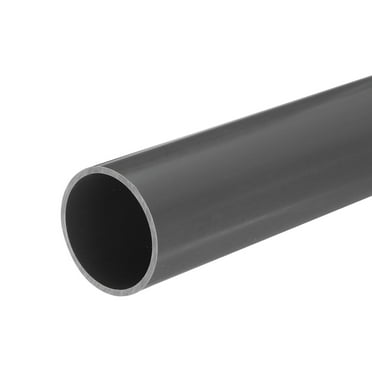 Clear Rigid Tube Round Plastic Tubing with Black Rubber Cap, 305mm/ 12 ...