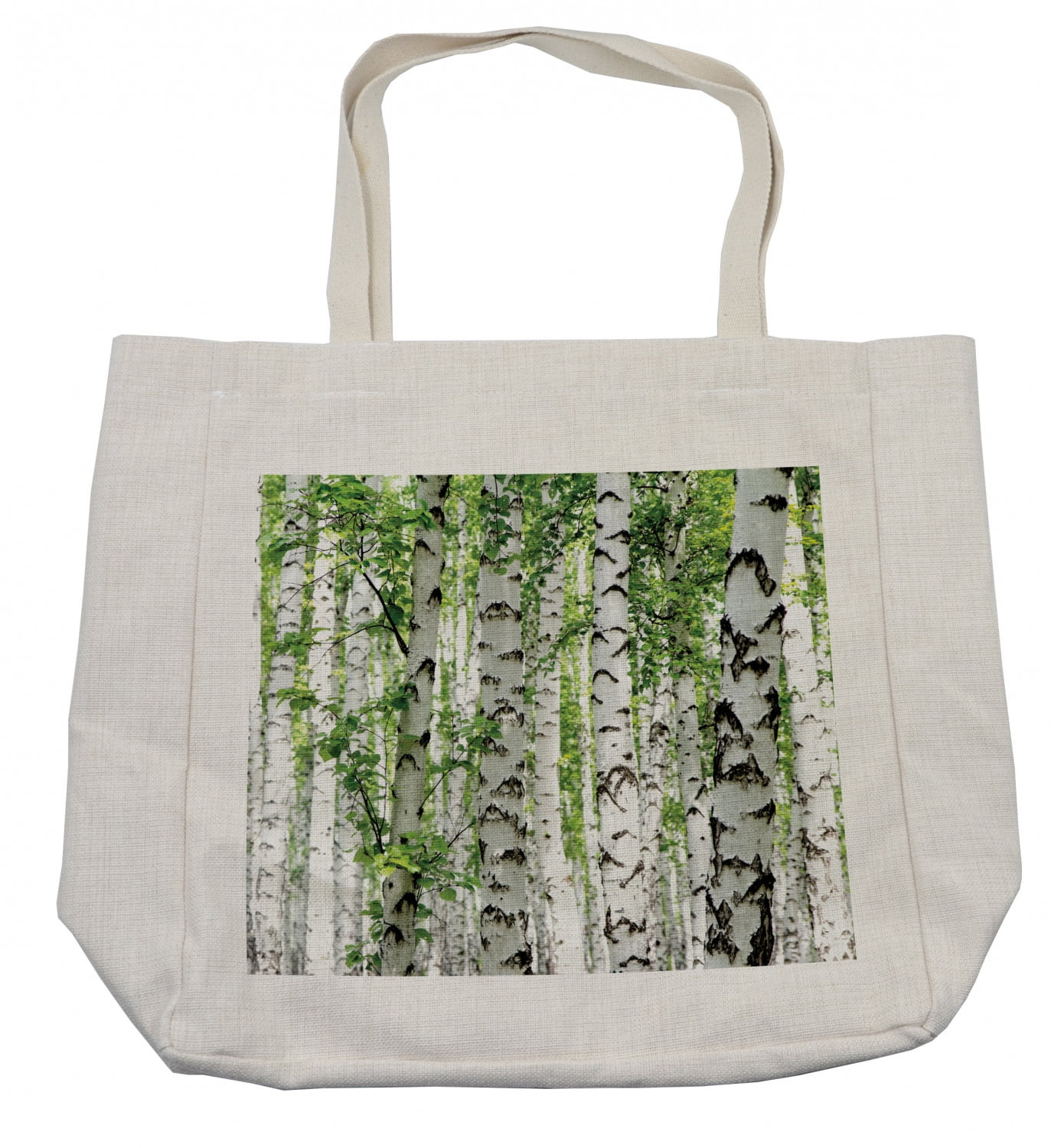 Woodland Shopping Bag, Birch Trees in the Forest Summertime Wildlife ...