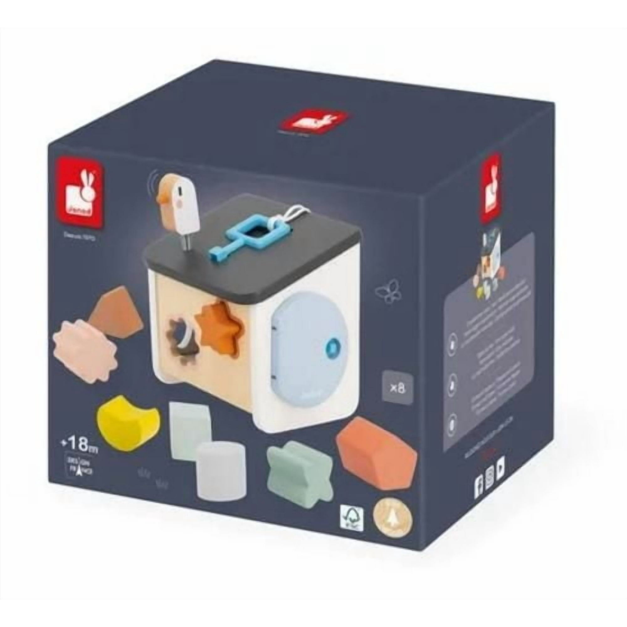 Click here for Janod - Sweet Cocoon: Bird House Shape Sorter - Wo... prices