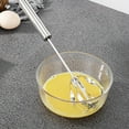 2025 Stainless Steel Semi Automatic Hand Push Whisk with Wider Head ...
