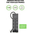 Power Strip Surge Protector with 12 AC Multiple Outlets, 10 ft Long ...