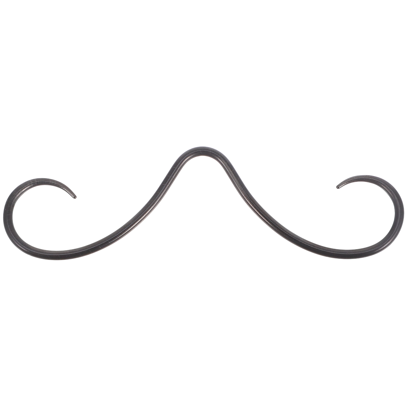 Piercing de nariz con forma de bigote, piercing de nariz metálico ...