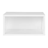 Niche Cubo Half Size Stackable Storage Cube- White Wood Grain - Walmart.com